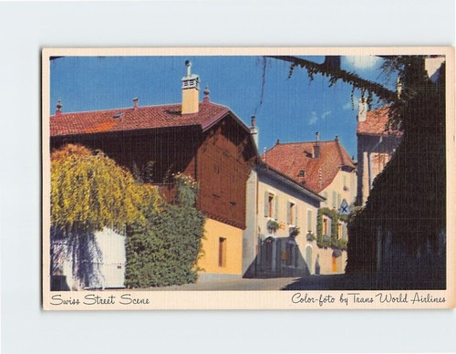 Postcard Swiss Street Scene Geneva Switzerland | eBay