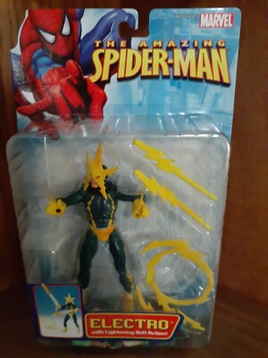 The Amazing Spider-Man Electro Action Figure Marvel Toy Biz 2006 Rare ...