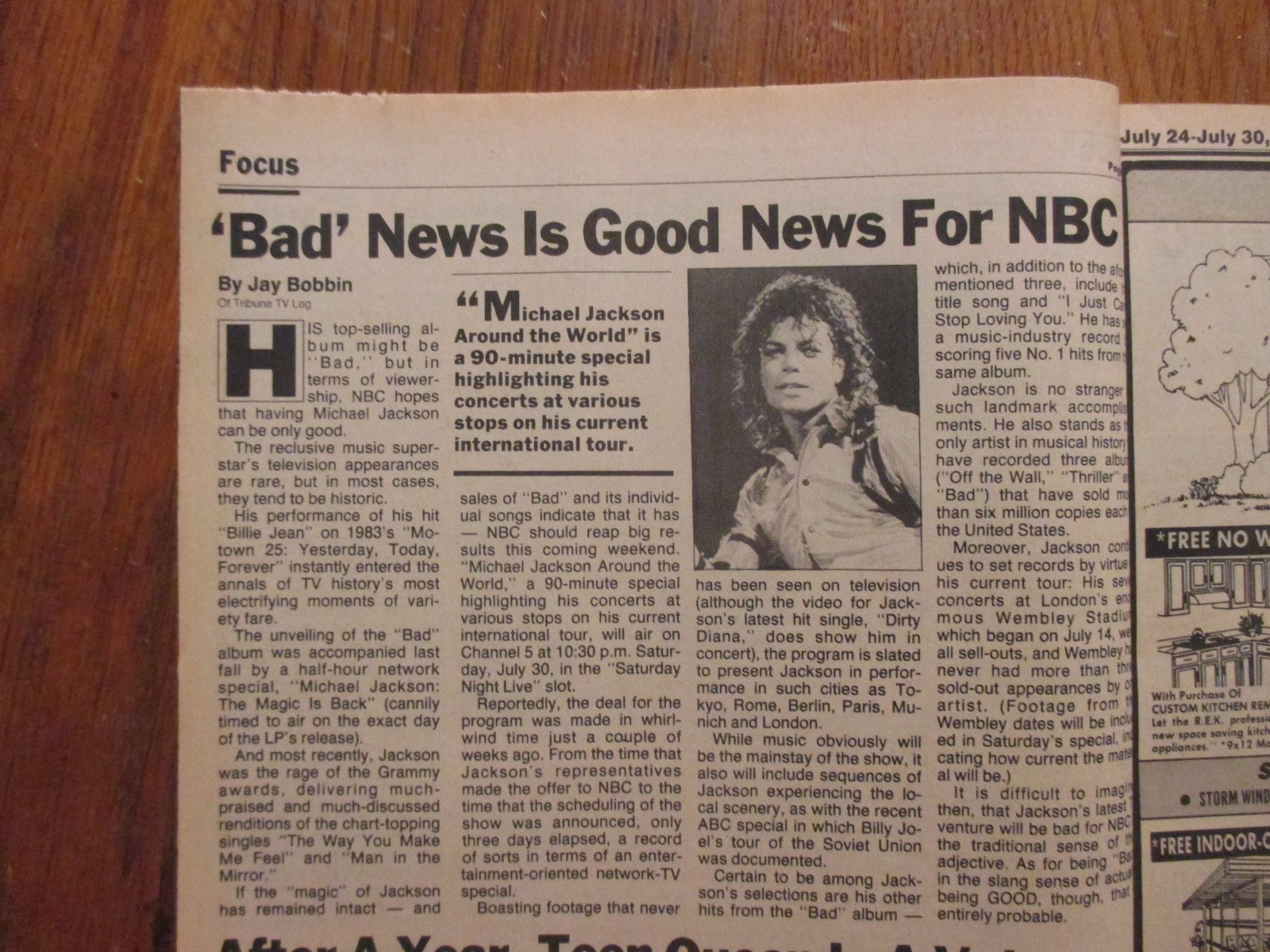 July 24-1988 St. Louis TV Mag(MARK HARMON/TED BUNDY/MICHAEL JACKSON ...