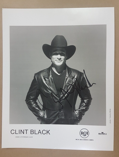 Clint Black Autograph Photo 8x10 Musician Signed | eBay