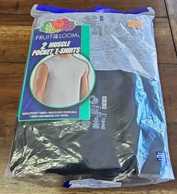 sales storeonline 747-400 Vintage nwt fruit of the loom muscle pocket ...