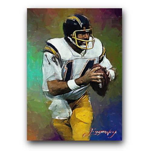 Dan Fouts #74 Art Card Limited 40/50 Edward Vela Signed (San Diego ...