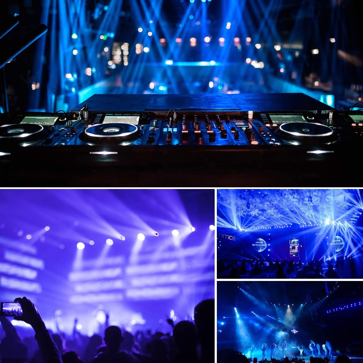 DIY Heavy Duty Metal DJ Truss Stand Square Frame Mobile Lighting Bar ...