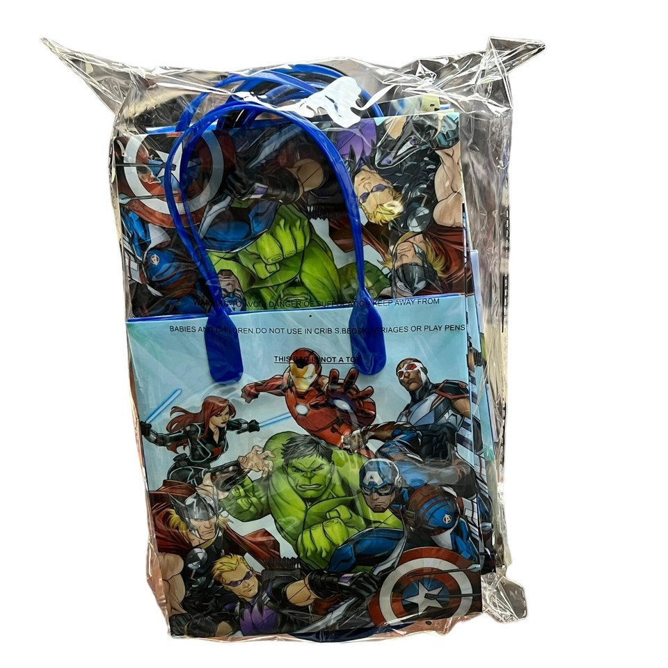 Marvel Avengers Premium Quality Party Favor Goodie Small Gift Bags ...