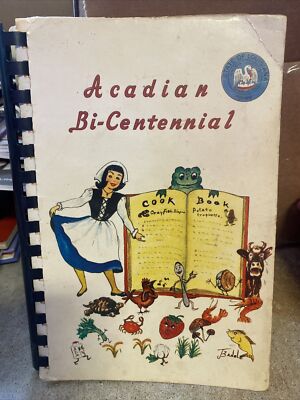 Vintage 1955 FRENCH ACADIAN COOKBOOK Jennings Louisiana BI-CENTENNIAL ...