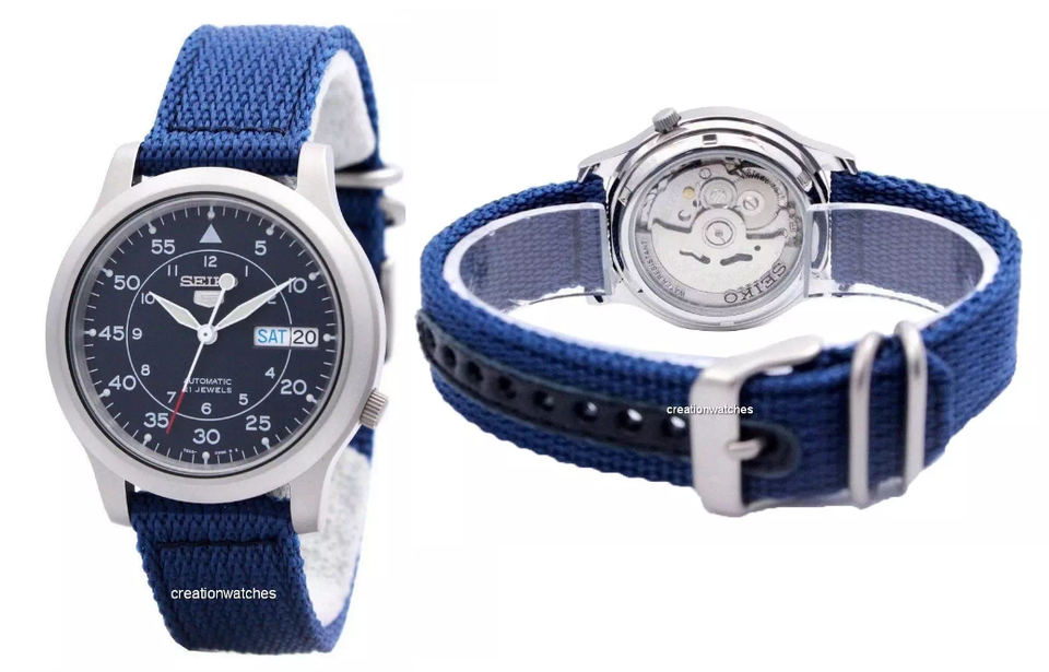 Seiko 5 Military Automatikuhr SNK809K2 SNK805K2 SNK807K2 SNK803K2 NEU ...