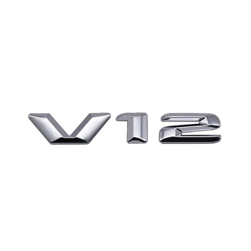 1X V12 Engine Emblem 3D Badge Door Fender Trunk Tailgate Exterior Decal ...