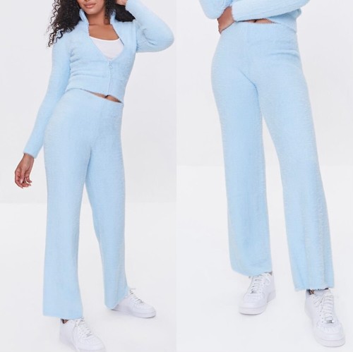 Light blue soft fuzzy pants, brand new | eBay