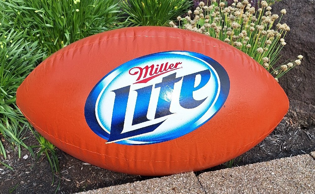 MILLER LITE INFLATABLE FOOTBALL 2012 | eBay