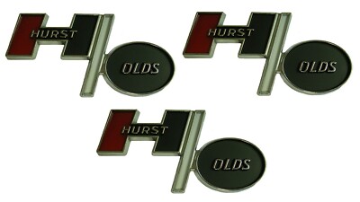 1972 Olds Cutlass Hurst Olds Hardtop Emblem Set (3) H/O 442 | eBay