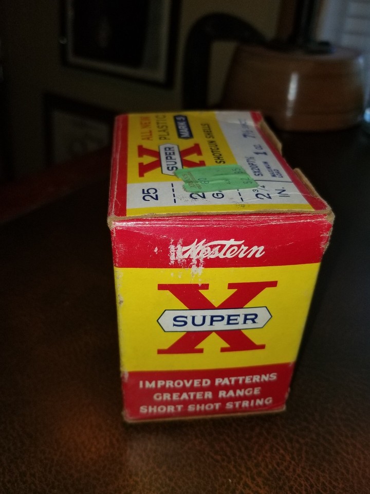 Mark 5 SUPER X empty 12 GA SHOTGUN SHELLS shot shell box AMMO ORIGINAL ...