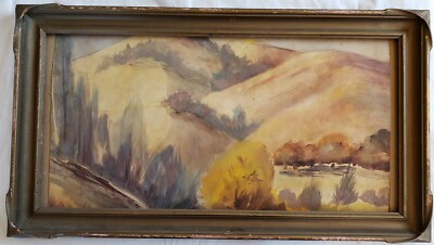 RARE--VINTAGE Water Color PAINTING BY listed artist ELIZABETH KEATINGE ...