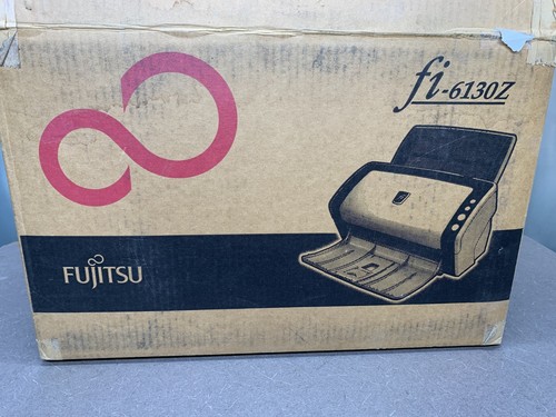 Fujitsu FI-6130Z Scanner COMPLETE SET (AC Adapter; USB Cable; USB Setup ...