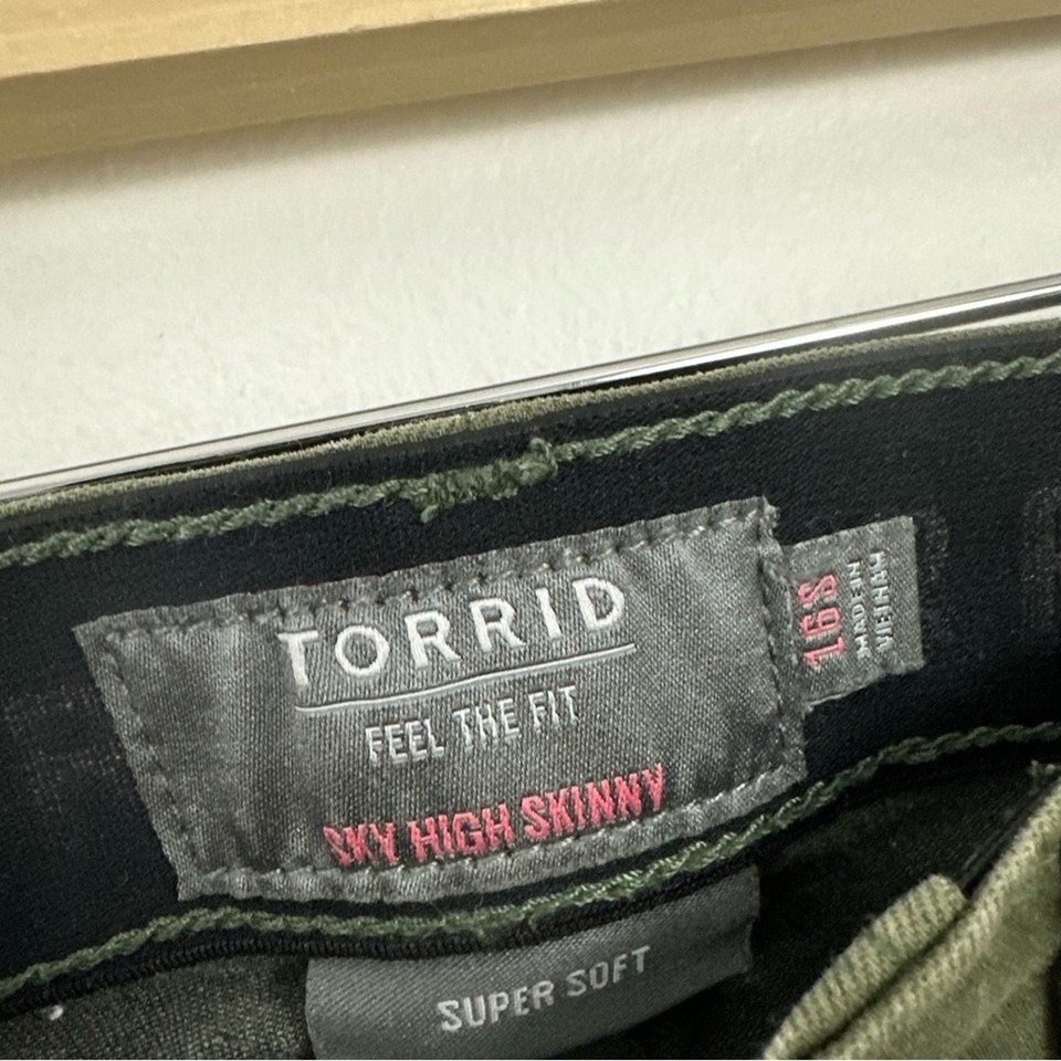 Torrid Women’s Green Skinny Pants Size 16 Short | eBay UK