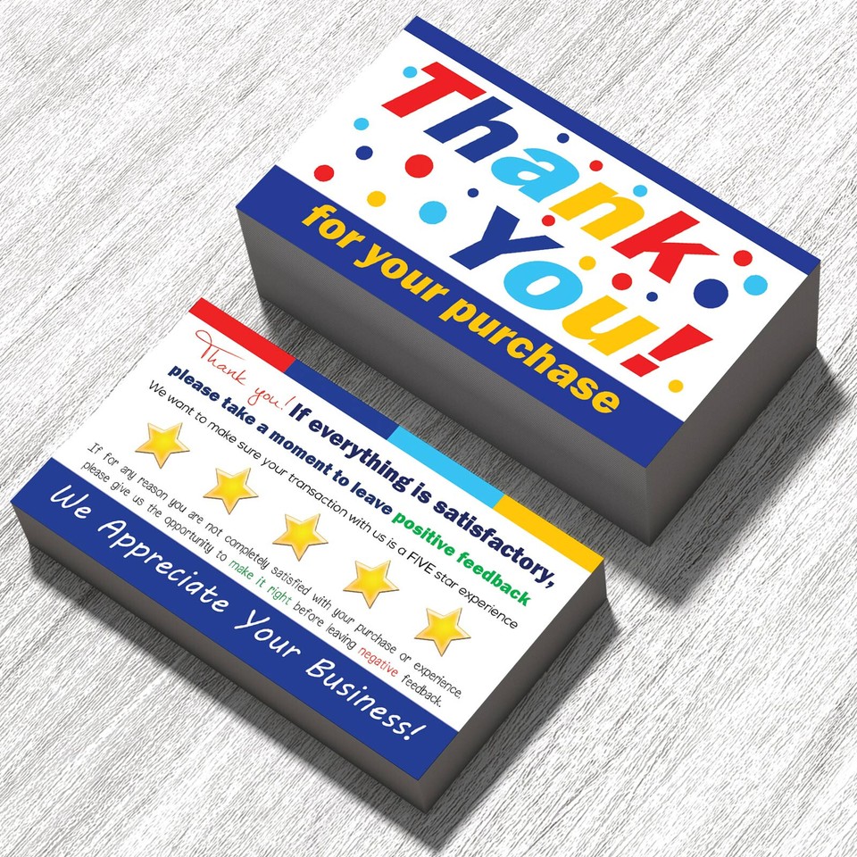for eBay Thank You Notes Cards Best Store Seller Shipping Supplies | eBay