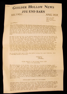 1939 JUG END BARN BERKSHIRE MOUNTAINS SKIING MASSACHUSETTS GUILDER ...