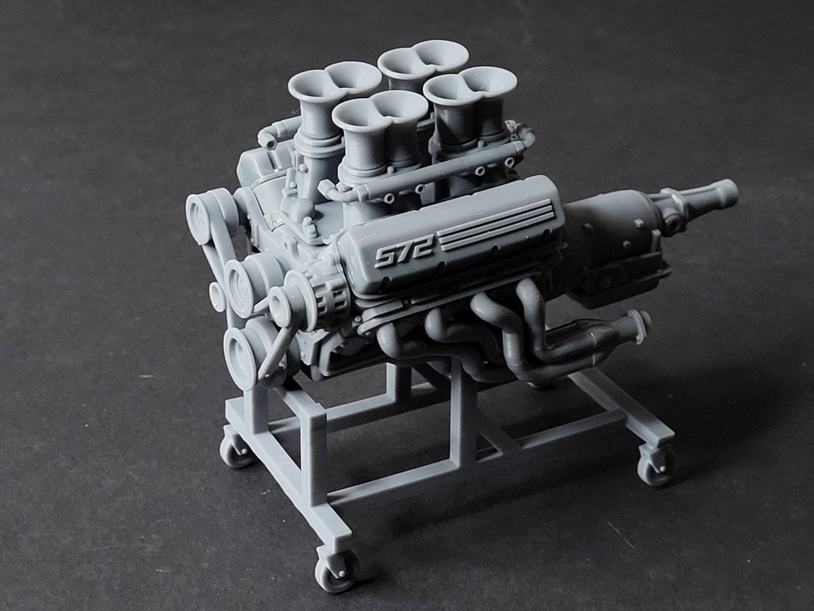 572 ENGINE - VELOCITY AIR INTAKE 3D print 1:8 1:12 1:18 1:24 scale ...