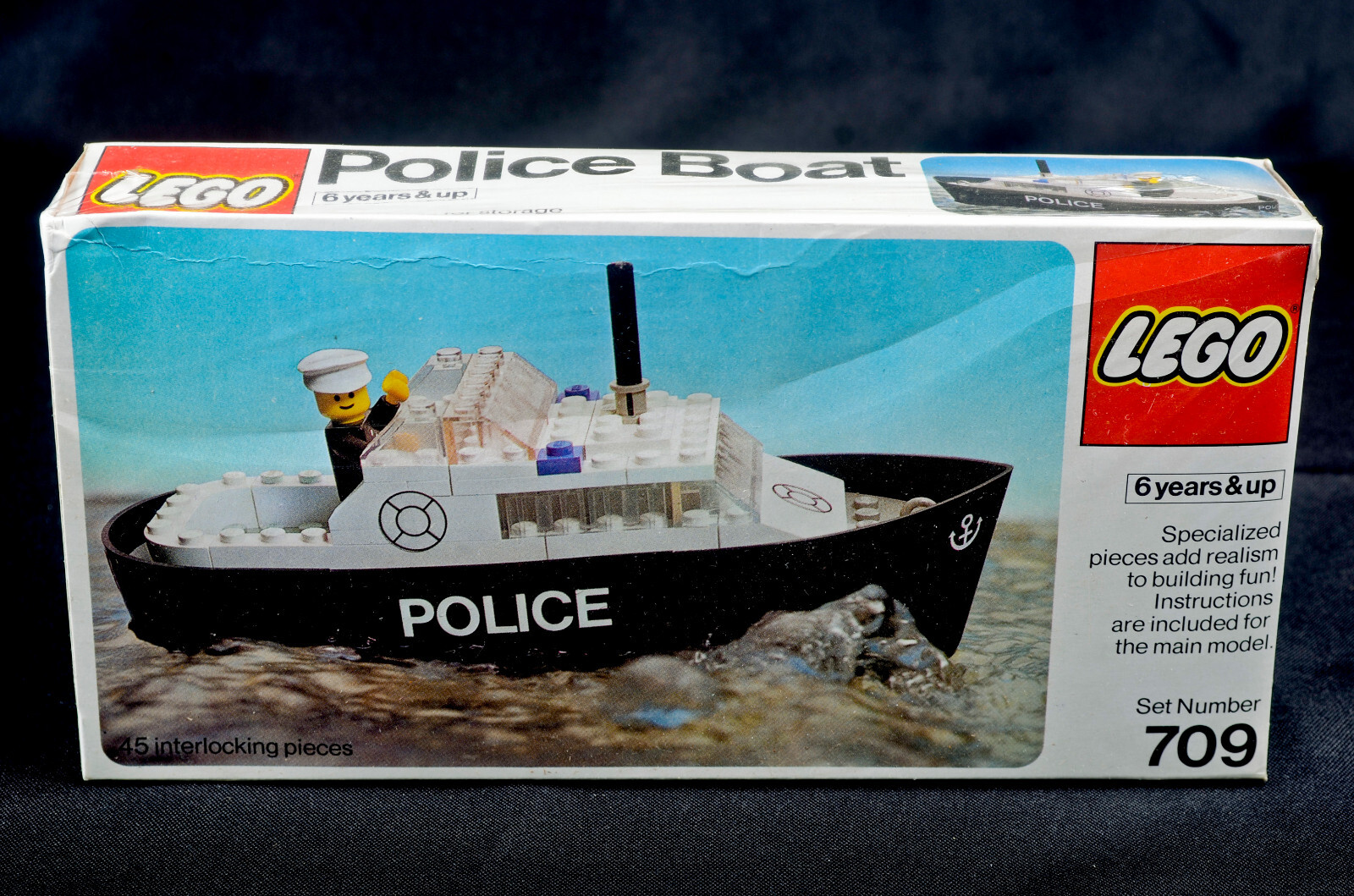 Rare SEALED BOX Vintage 1977 LEGO 709 Police Boat. New-old-stock [NOS ...