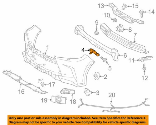 52116-60260 Toyota Support, front bumper side, lh 5211660260, New ...