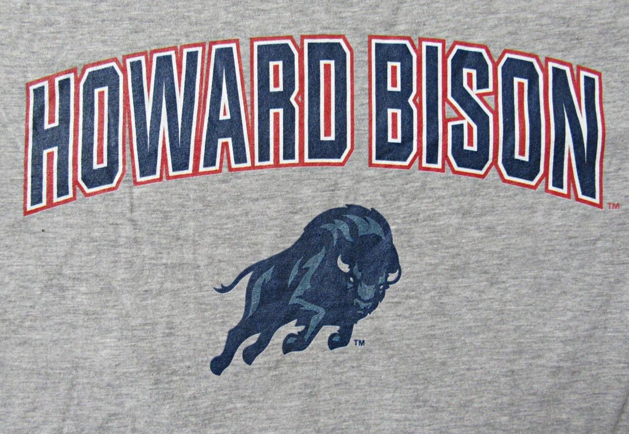 Howard Bison Men Medium Long Sleeve Screened "PROUD MASCOT" T-shirt C1 ...