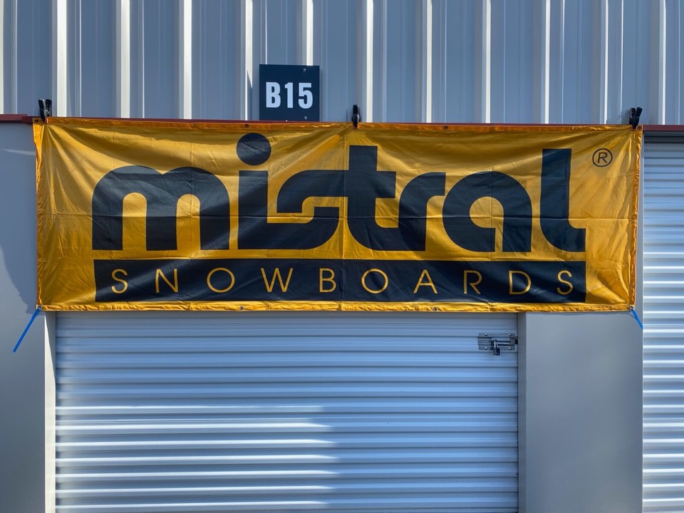 Mistral Snowboards Fabric Banner 37.5"x10ft Vintage Extremely Rare | eBay
