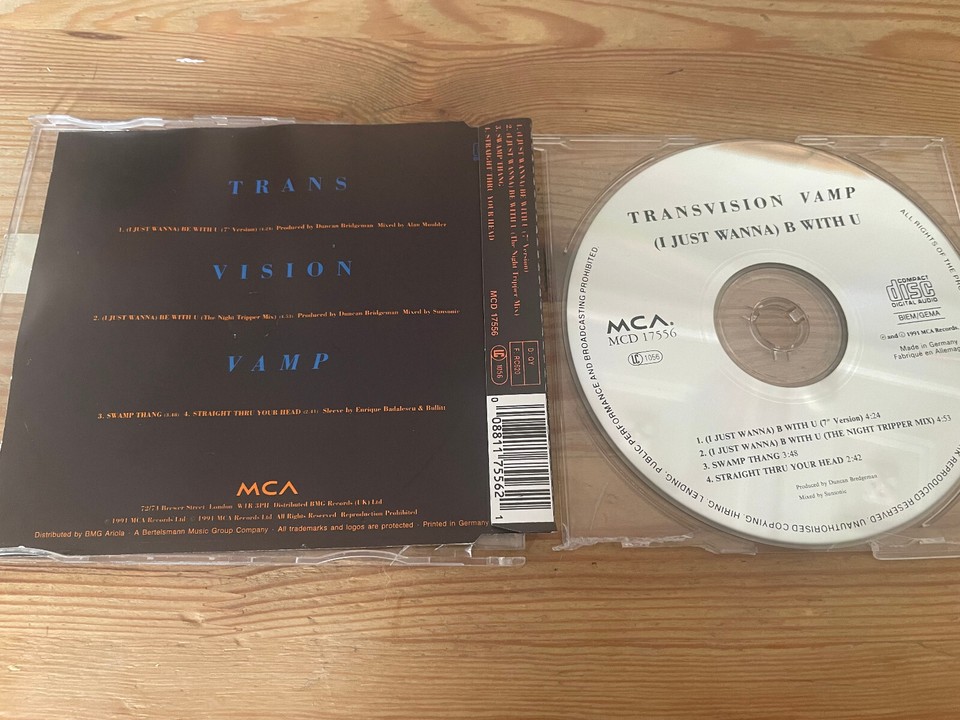 CD Pop Transvision Vamp - (I Just Wanna) B With U (4 Song) BMG ARIOLA ...