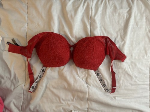 Victoria's Secret Bombshell Lace Shine Strap Push Up Bra 38D ADDS TWO ...