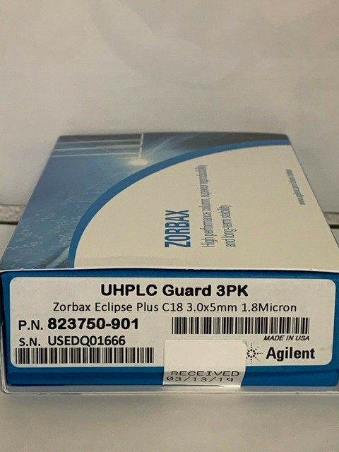 Agilent Zorbax Eclipse Plus C18 UHPLC Guard 2pk 3.0x5mm 1.8um PN 823750 ...