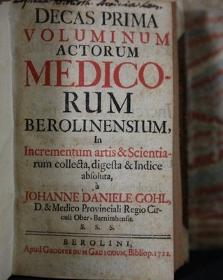 Actorum Medicorum Berolinensium 7 Pièces En 3 Volumes 1720-1722 | eBay