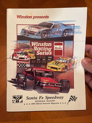 1989 NASCAR/Winston Racing Series Program, Santa Fe Speedway Illinois ...