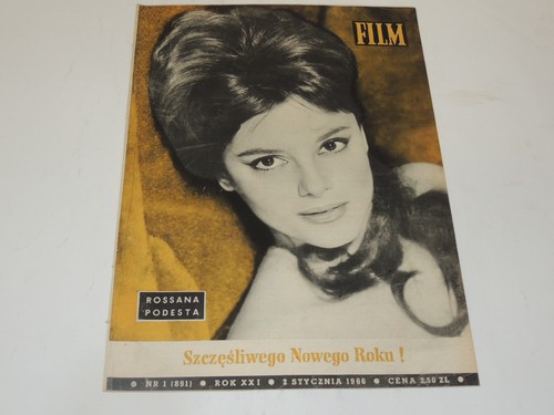 Film 1/1966 polish magazine Rossana Podesta, Marilyn Monroe, Gregory ...