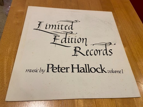 Peter Hallock~Music by, Volume 1~MEGA RARE~EX~INSERTS~Limited Edition ...