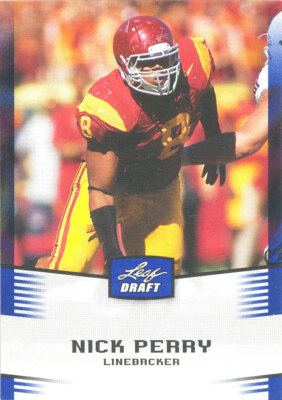 LEAF-BLUE Nick Perry RC PACKERS USC Trojans | eBay