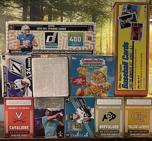 Football Card Box Lot Rookies! Auto! Relic! Inserts! | eBay