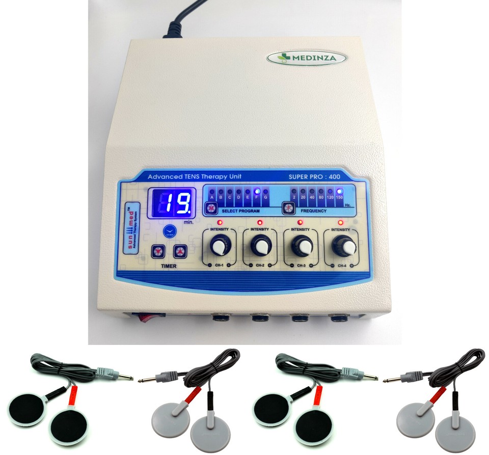 Prof. Home use 4 Channel Electrotherapy Physical Ultrasound Therapy ...