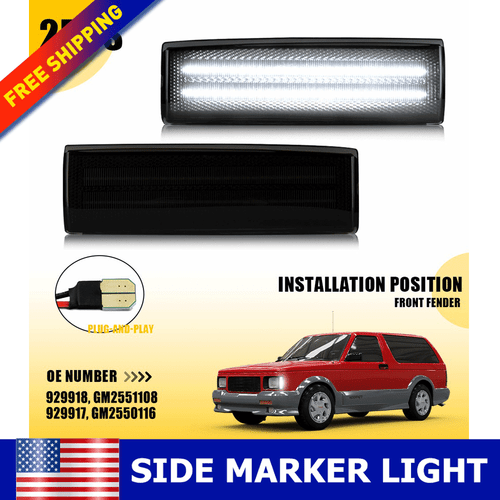 For Chevy Blazer S10 GMC Jimmy S15 Oldsmobile LED Turn Signal Side ...