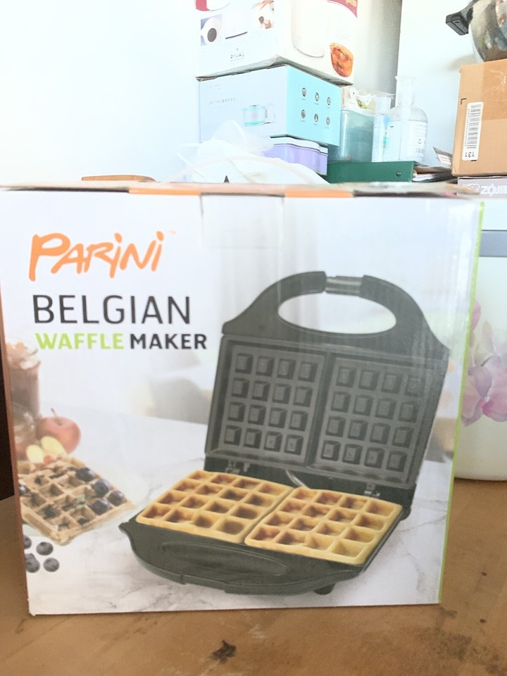 Parini BELGIAN WAFFLE MAKER Non-Stick Light Indicator used | eBay