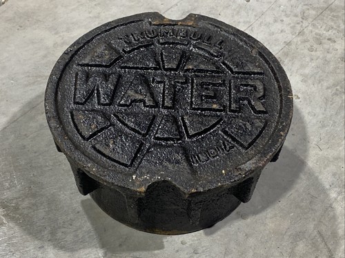 Trumbull Cast Iron Water Meter Cap Box Cover Lid Round Metal New | eBay