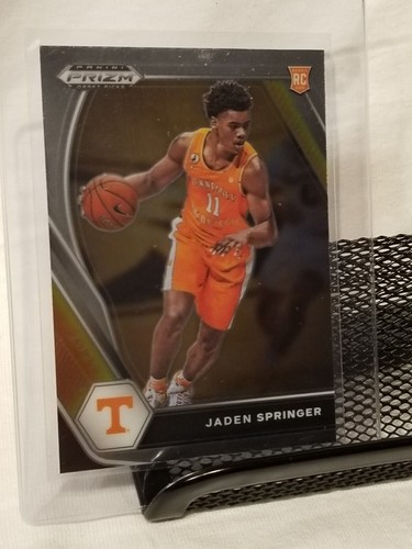 2021-22 NBA NCAA PANINI DRAFT PICKS JADEN SPRINGER #19 ROOKIE TENNESSEE ...