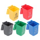 5pcs Garbage Can Model Doll House Sorting Garbage Bin Garbage Pail | eBay