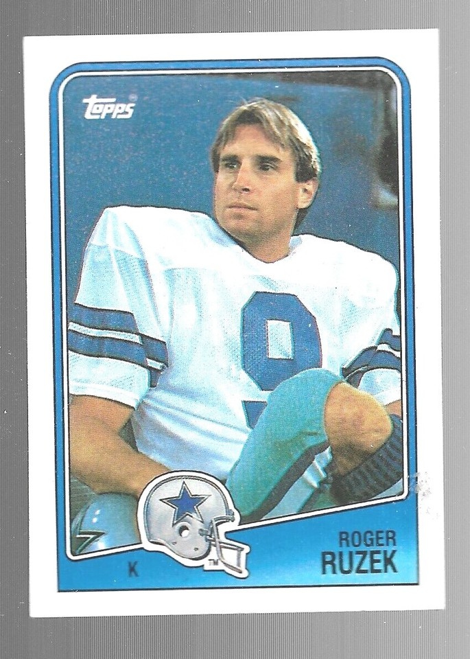 1988 Topps Roger Ruzek 264 Dallas Cowboys Football Card Vintage | eBay