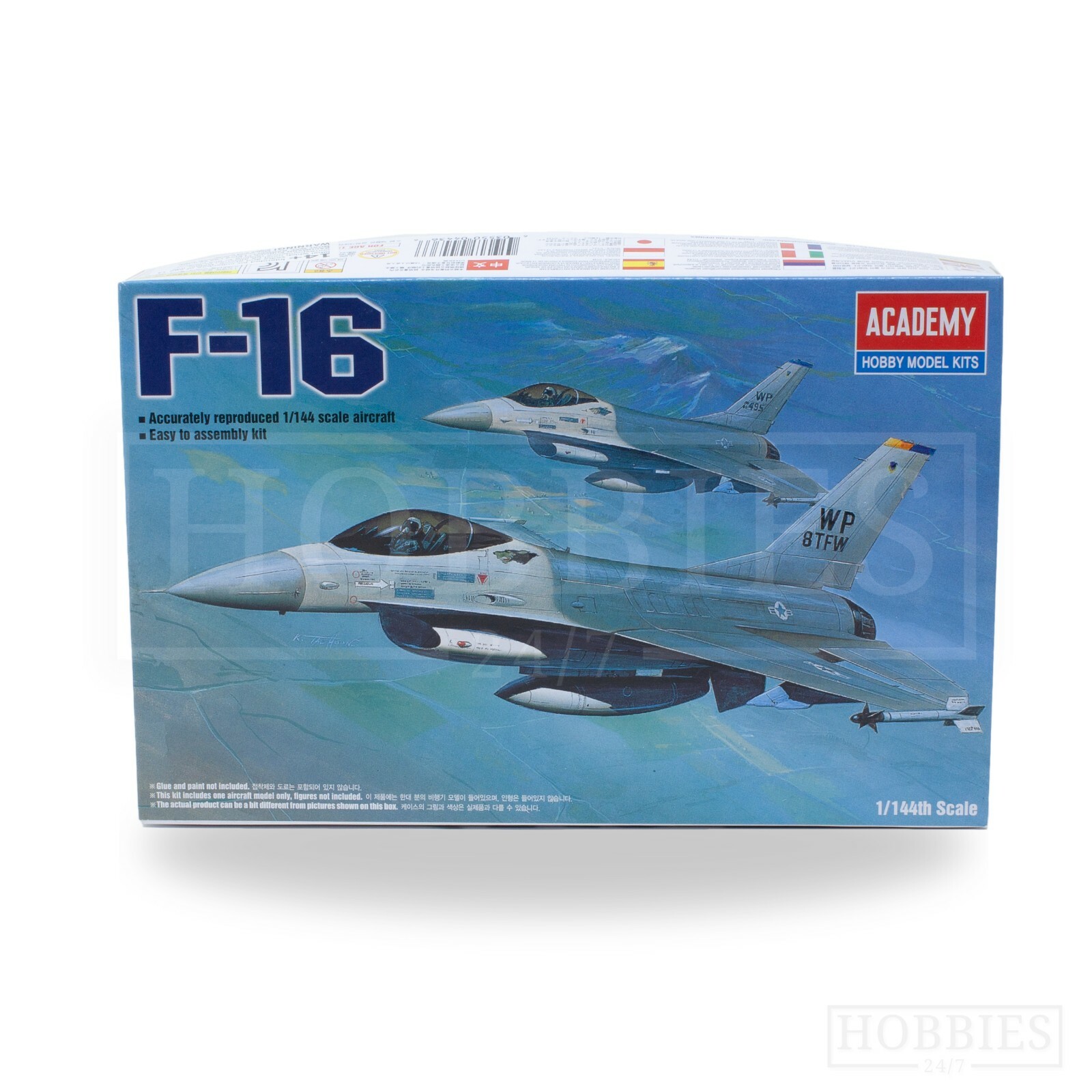 Academy 1/144 Scale Model Kits Jet Fighters F4F F16 F14 Mig -23 M29 ...
