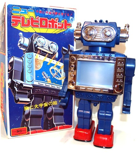 Vintage SH Video Robot Japan Horikawa TV Robot Battery Operated | eBay