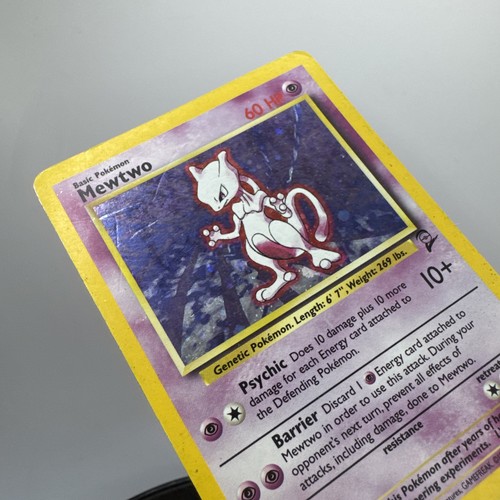 Pokémon TCG Mewtwo Base Set 2 10/130 Holo Unlimited Holo Rare Swirl! | eBay