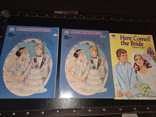 Rare Vintage Whitman, Golden Book - Bride & Groom, Here Comes The Bride ...