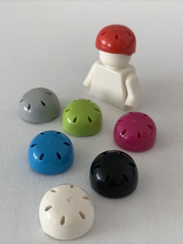 LEGO Parts 46303 (1pc) Minifigure, Headgear Helmet Sports With Vent ...