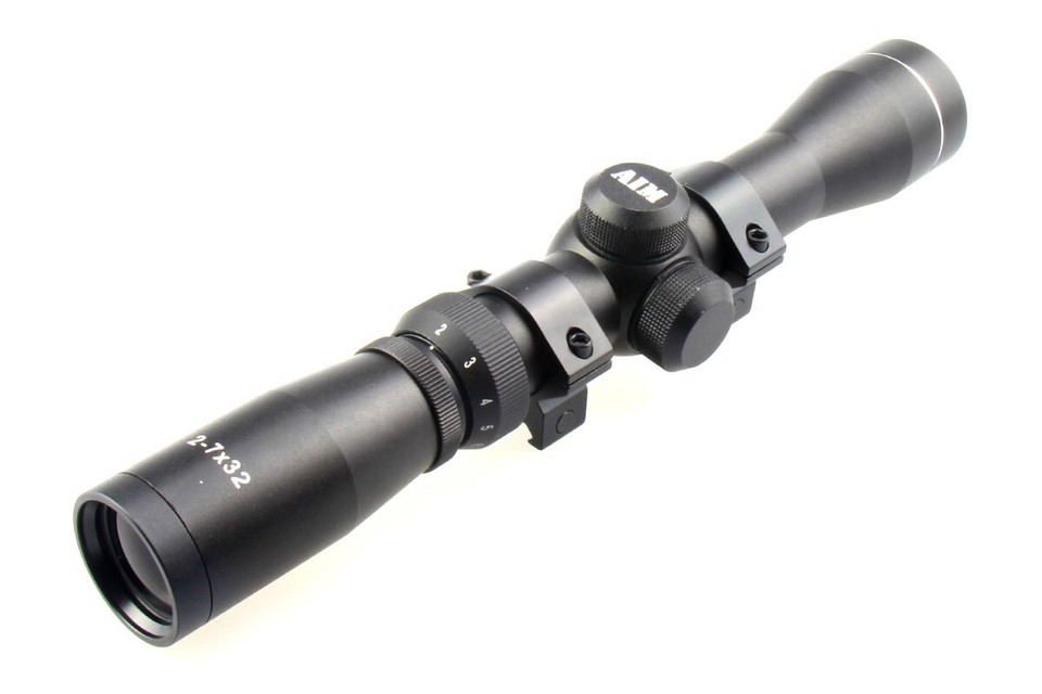 Mosin Nagant 2-7x32 Long Eye Relief Scope + M44 M91 30 Scout Mount ...