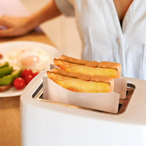 Reusable Sandwich Toastie Pockets Non Stick 100 Uses Toaster Bags Toast ...