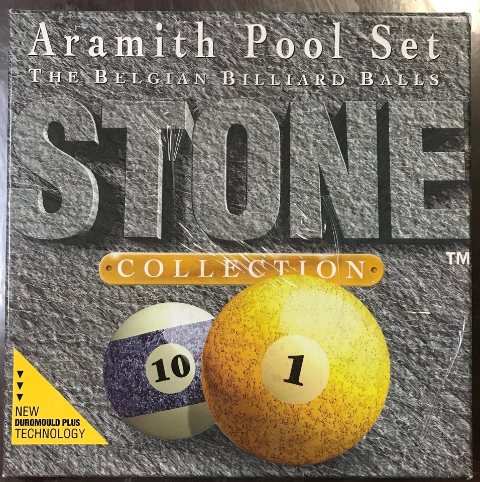 Aramith Stone Billiard Pool Ball set 2 1/4" Granite Look - Used | eBay
