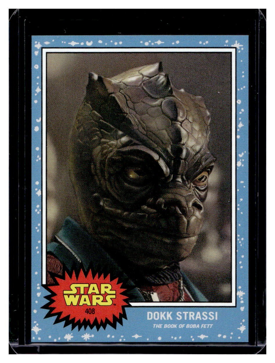 TOPPS STAR WARS LIVING SET CARD DOKK STRASSI #408 THE BOOK OF BOBA FETT ...